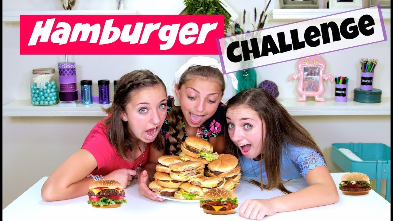 The Hamburger Challenge 🍔 Brooklyn And Bailey Youtube