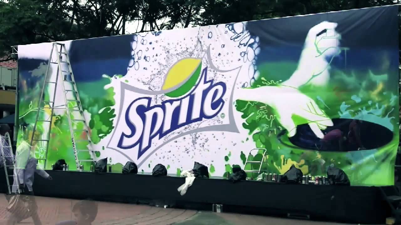 GRAFFITI BACKWARDS Vértigo Graffiti y Sprite en Cali - YouTube