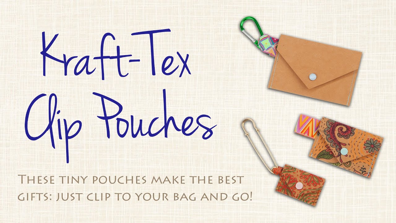 Craft a Cute Little Pouch or Two: Just Clip to Your Bag and Go! - YouTube