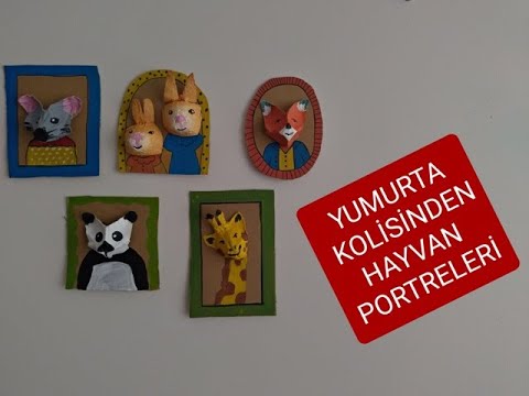 Egg Carton Animal Portrait - Yumurta Kolisinden Hayvan Portresi