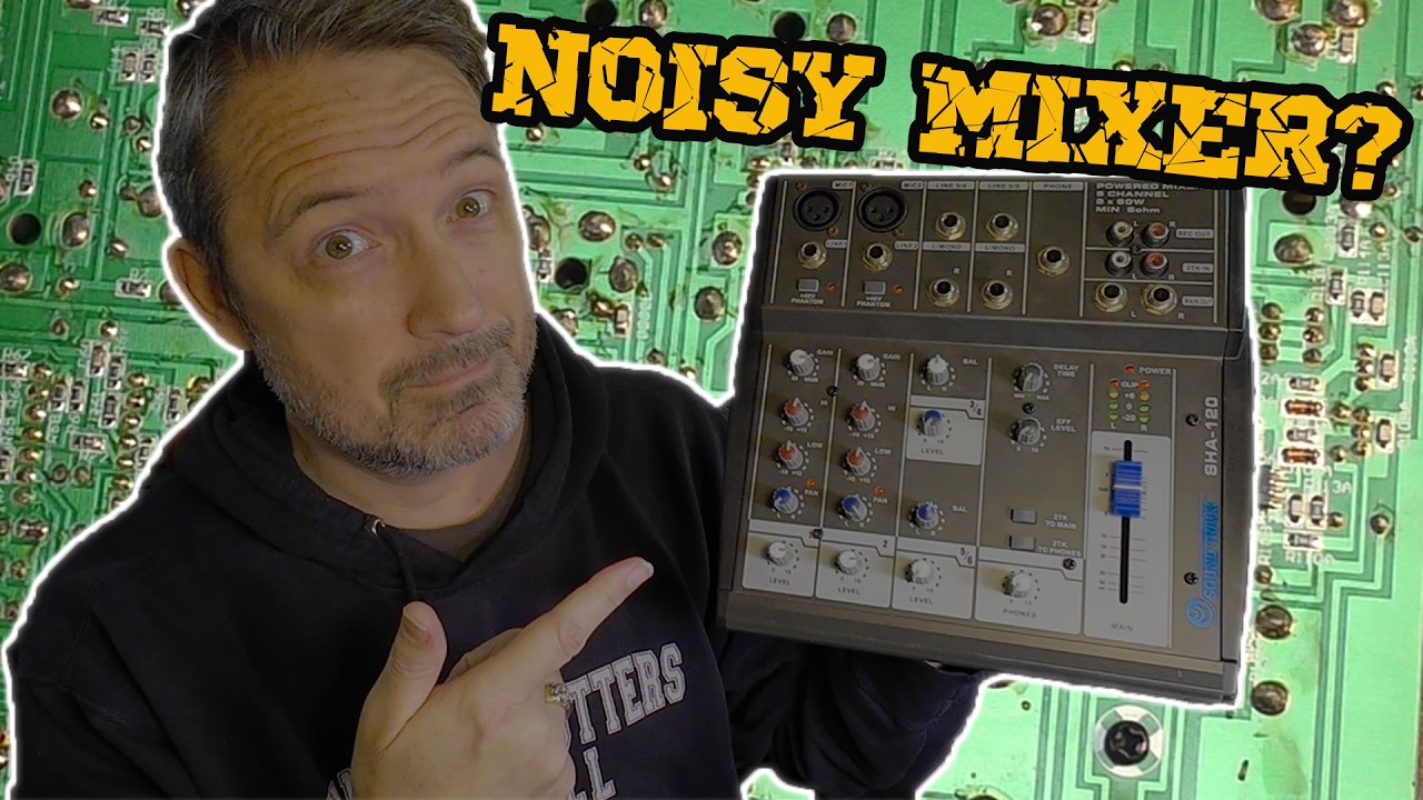 Powered Audio Mixer Amplifier...Can we FIX it? - YouTube