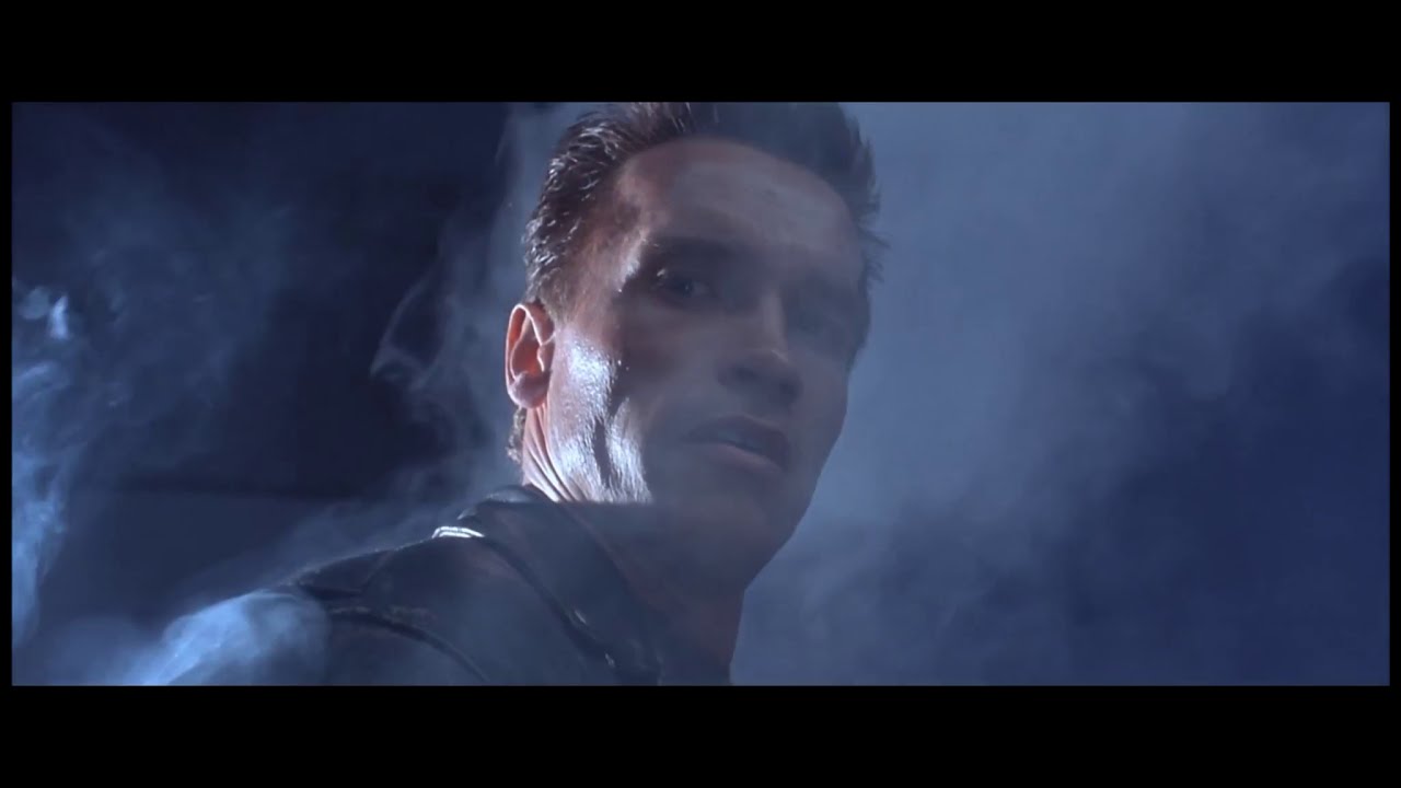 Terminator 2 (Lobby Police Shootout Scene) HD - Arnold Schwarzenegger ...