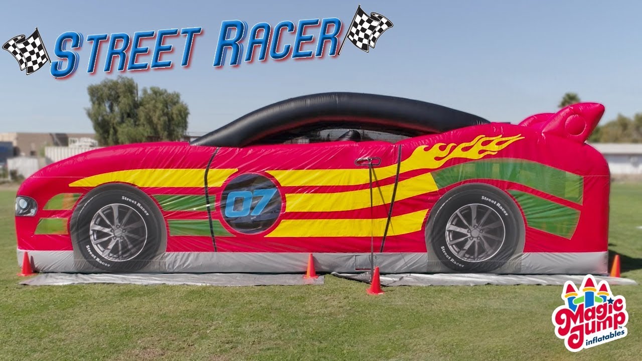 Street Racer | Inflatable Obstacle Course | Magic Jump, Inc. - YouTube
