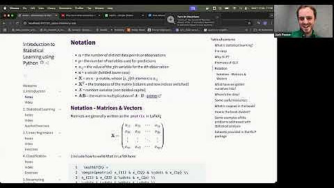 Introduction to Statistical Learning using Python (islp03) - YouTube