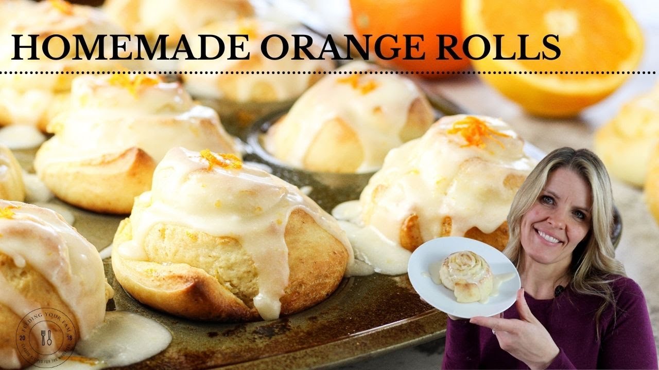 HOMEMADE ORANGE ROLLS - YouTube