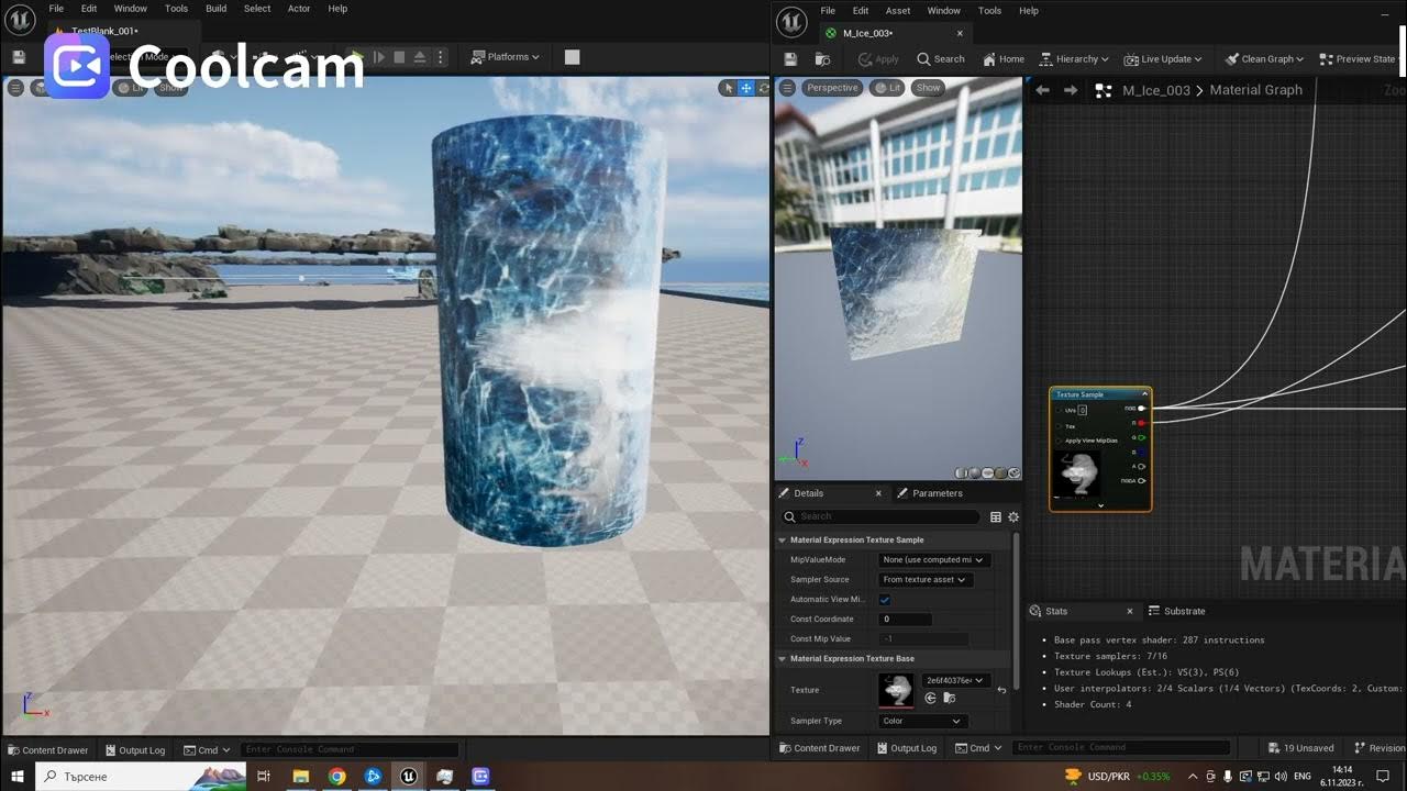 Unreal Animated Ice Shaders with Paralax - YouTube