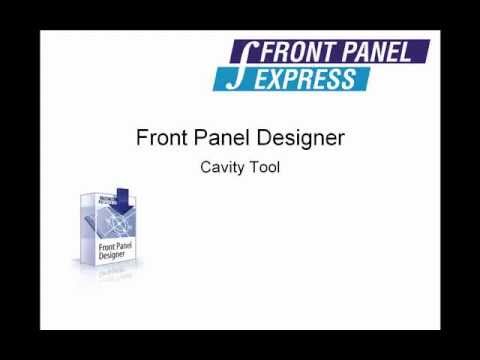 How to Create a Pocket in a Panel with the Cavity Tool - Front Panel ...