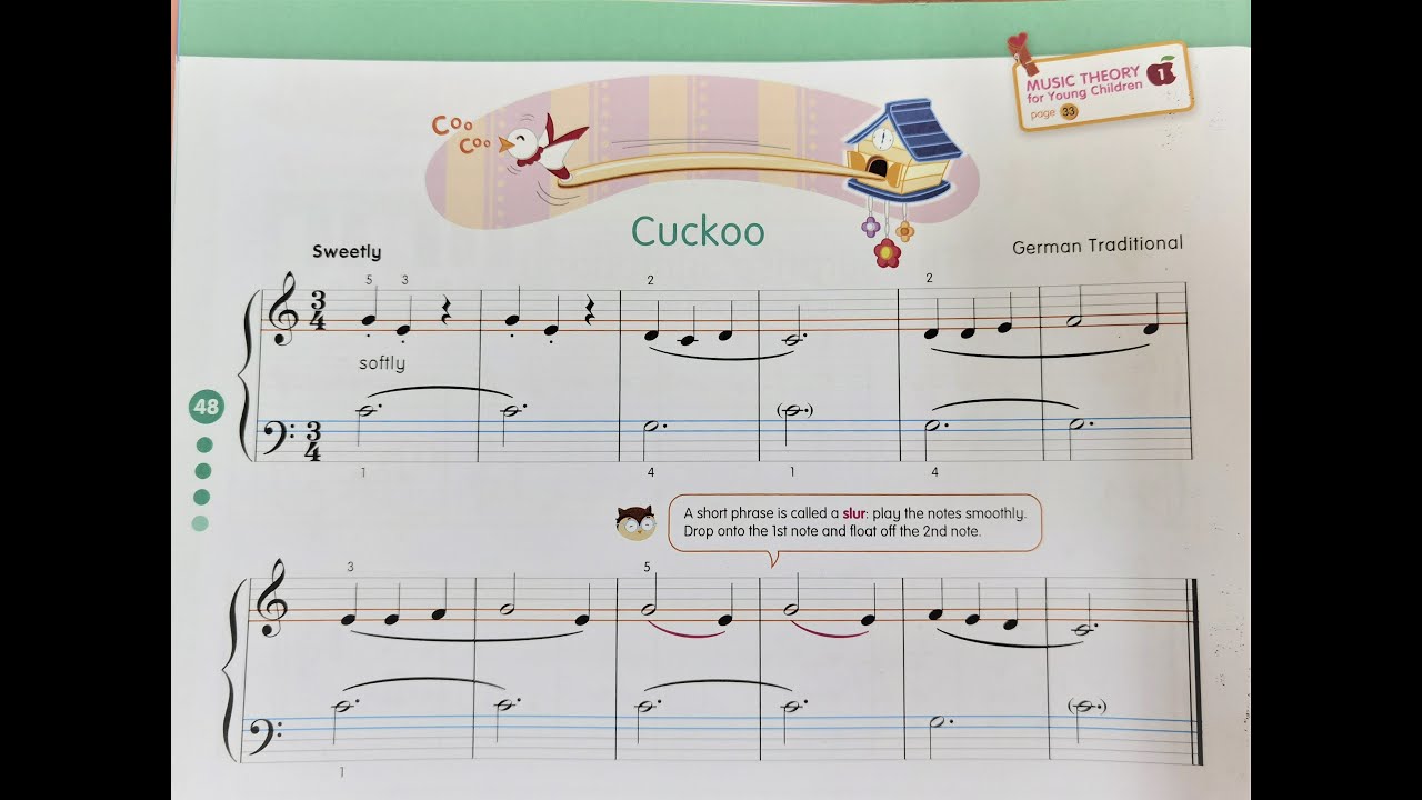 Poco Piano for Young Children Book 1 - Page 48 Cuckoo (1st Edition ...