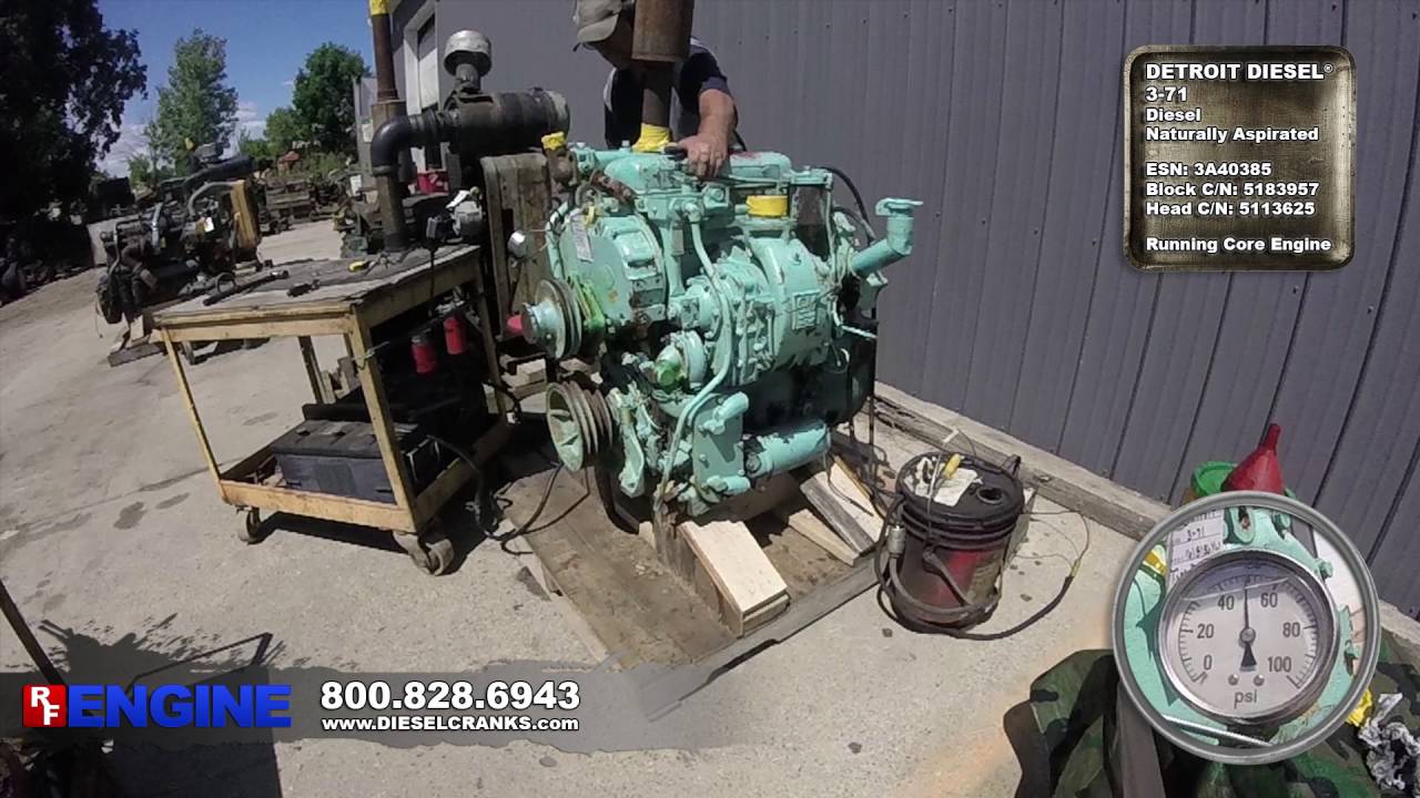 DETROIT DIESEL 3-71 (DT371EC-7510317GN) - YouTube