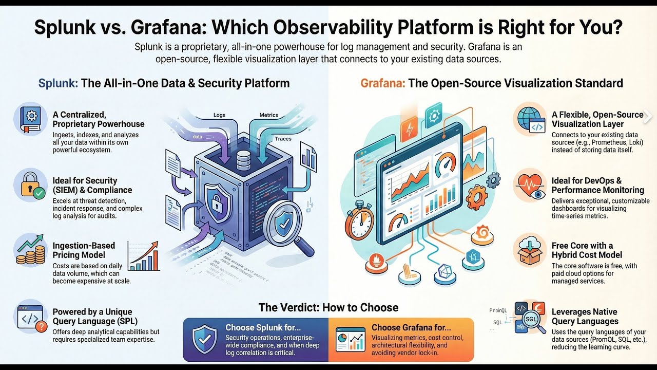 Splunk vs Grafana: Choosing Your Observability Stack (Cost, SIEM ...