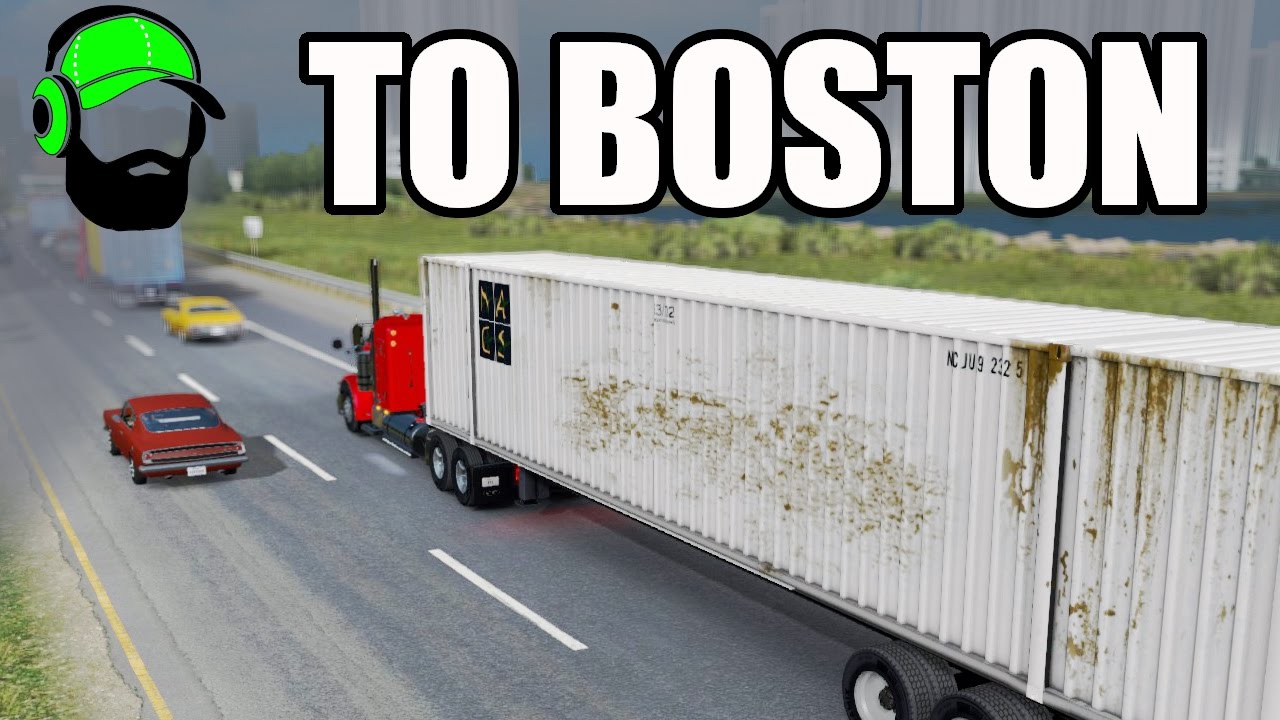 American Truck Simulator - Heading into Boston - #ATS - YouTube