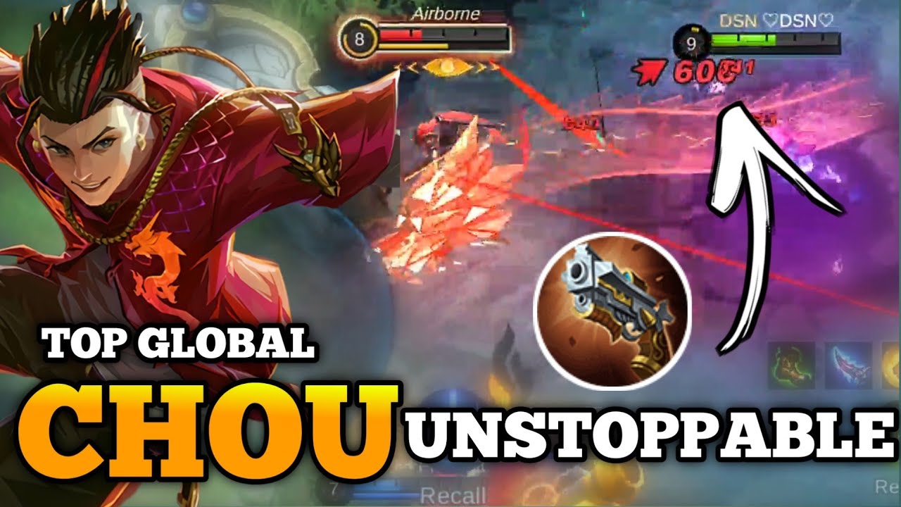 NEW BUILD CHOU AUTO WIN 1 HIT BUILD [MLBB] - YouTube