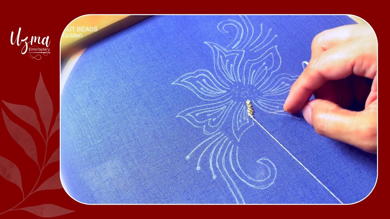 Beautiful and Simple Beads Work | Beads Embroidery Designs 📿 - YouTube