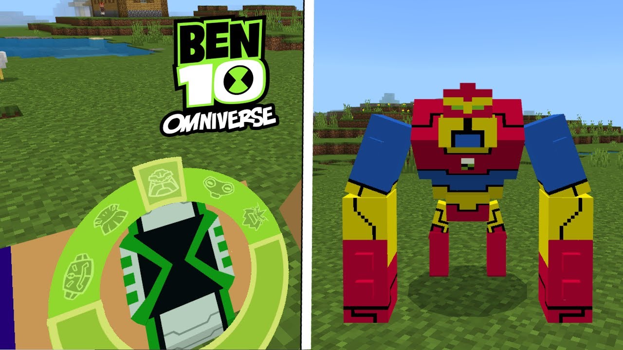 NOVO ALIEN!! ADDON DO BEN 10 OMNIVERSE V2 NO MINECRAFT - YouTube