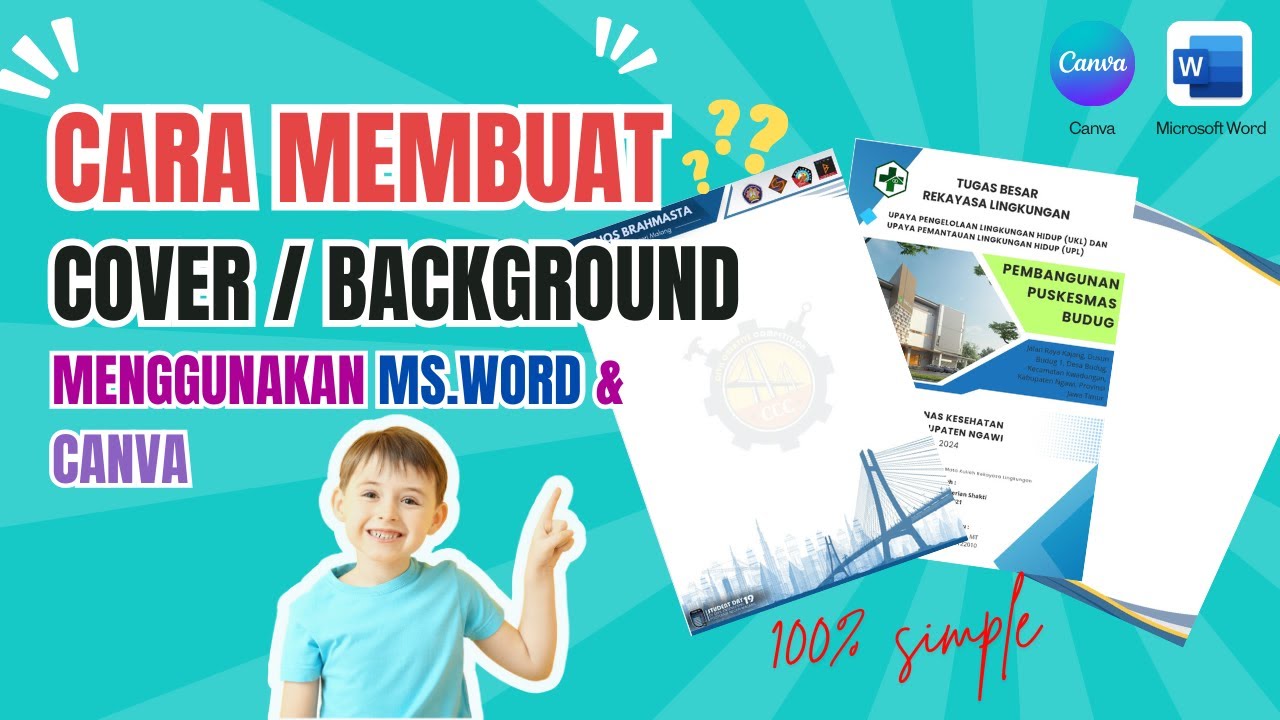 Tutorial Membuat Cover / Background Menarik di Ms.Word dengan Canva ...