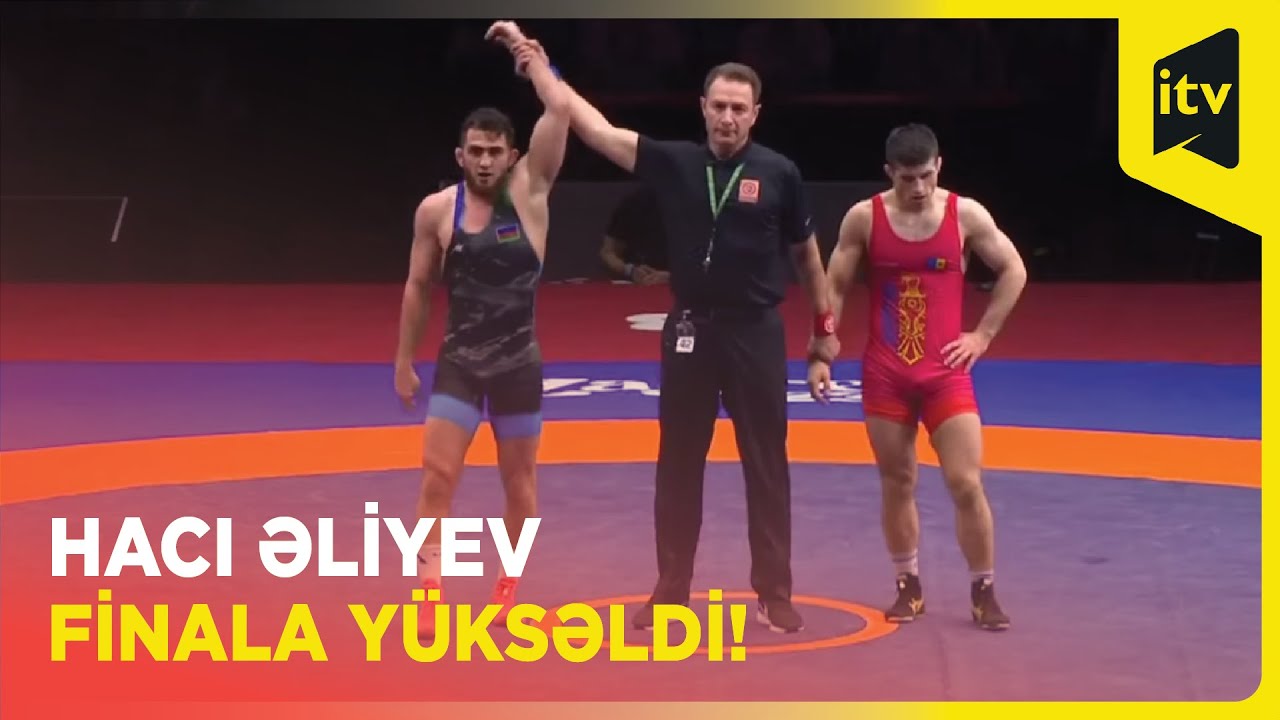 Sərbəst güləşçimiz Hacı Əliyev Avropa çempionatında finala yüksəldi ...