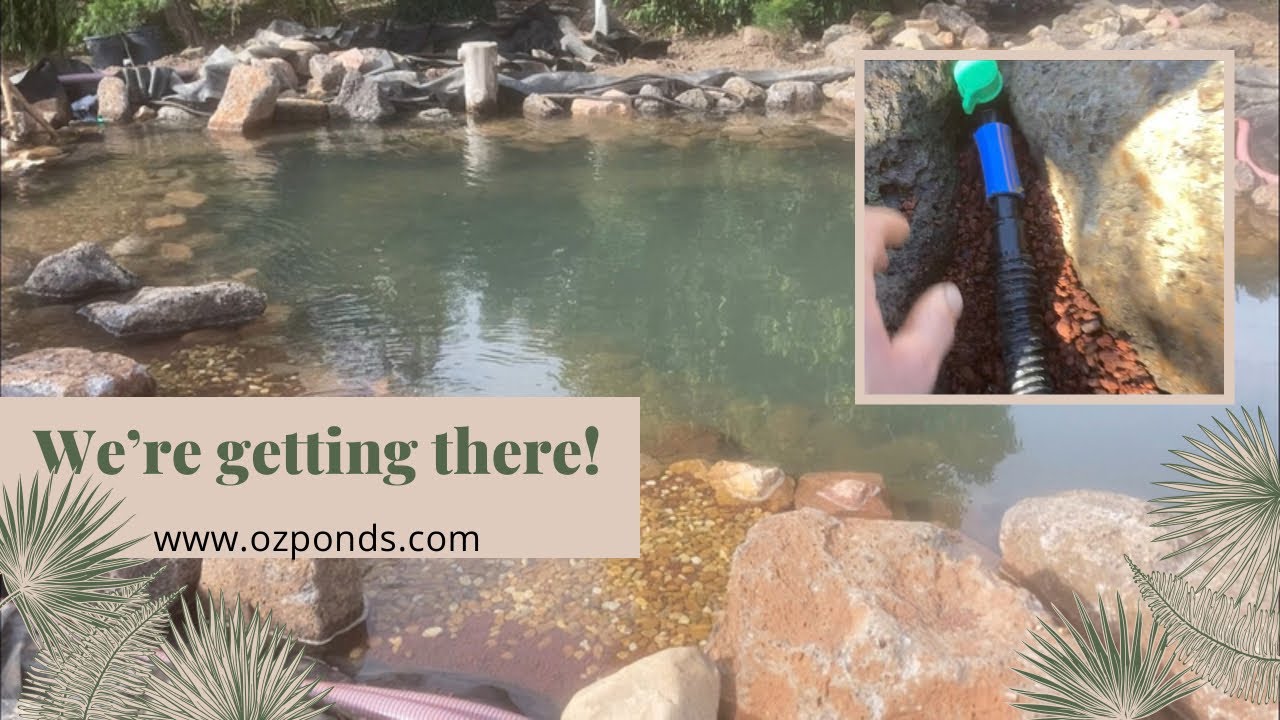 Installing pond jets| Dream pond build - YouTube