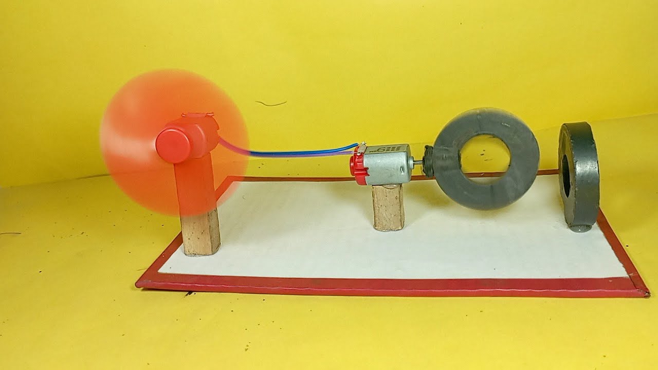100% Self Running Free Energy Fan Device With DC Motor And Magnet # ...