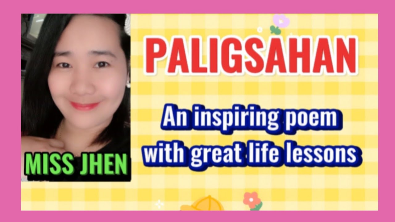 PALIGSAHAN! A SWEET POEM that will surely make you smile 😆😆😆 - YouTube