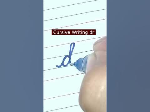 How to write small letter dr | Cursive writing a to z #cursivewriting # ...