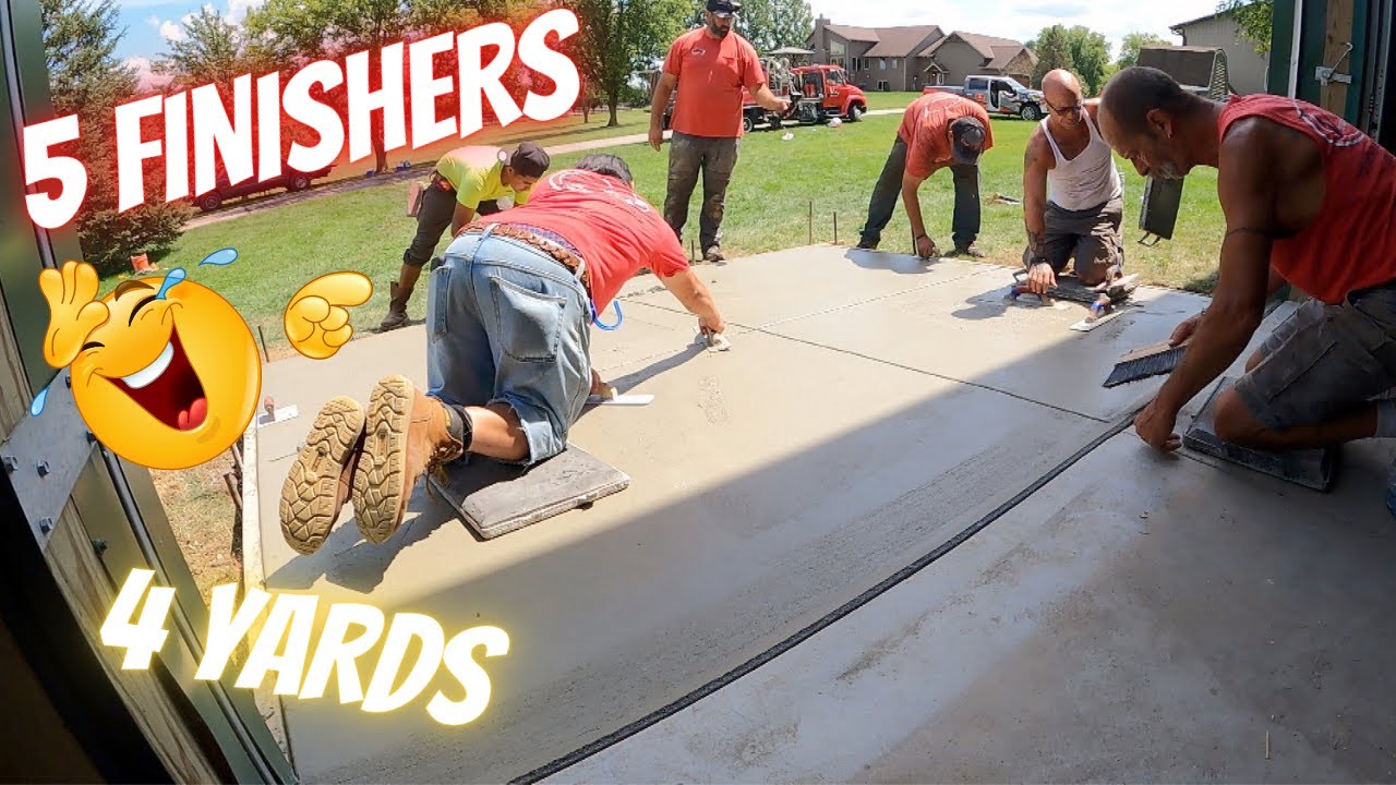 Too much fun on a small concrete project! - YouTube