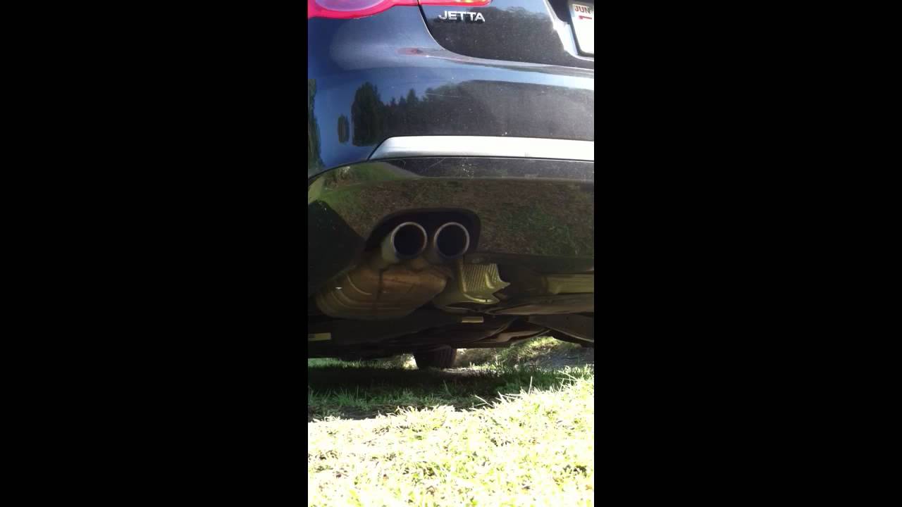 2006 vw jetta 2.5 custom cat back - YouTube