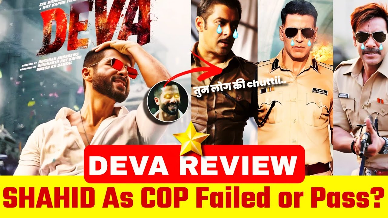 Shahid Kapoor Deva Movie Review | Deva Review | Shahid Kapoor Failed as a Cop ? | Deva ...
