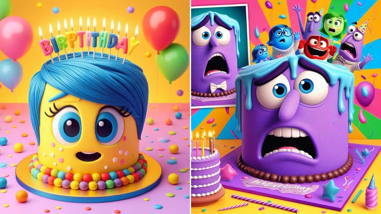 Inside Out 2 Character Cake: Joy's Birthday Surprise! #cake # ...