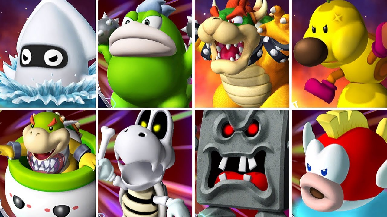 Mario Party 9 HD - All Bosses - YouTube
