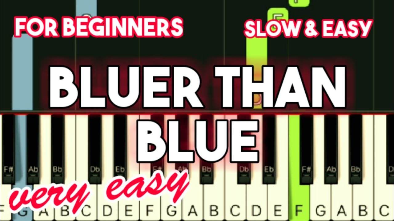 MICHAEL JOHNSON - BLUER THAN BLUE | SLOW & EASY PIANO TUTORIAL - YouTube