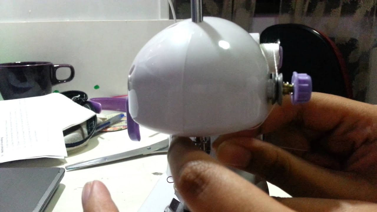 How To Thread Mini Sewing Machine - YouTube