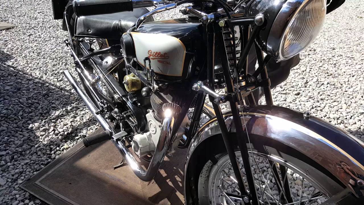 Gillet Herstal 350 super sport culbutée 1933 - YouTube