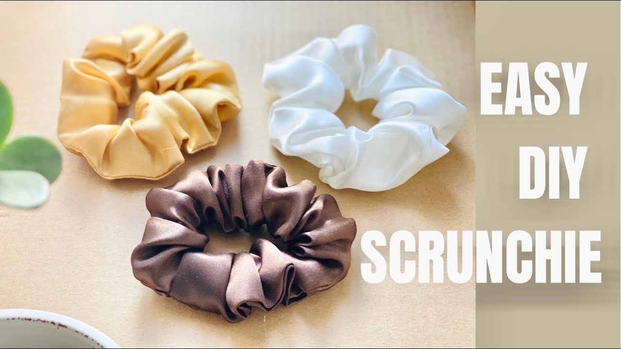 FAST and EASY Way to Make Scrunchies! | DIY Scrunchie - YouTube