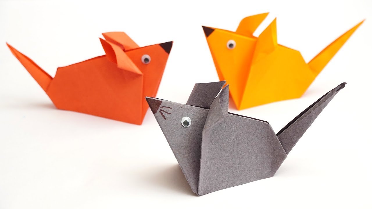 How to Make Paper MOUSE | Easy Paper Mouse making Tutorial | DIY paper ...