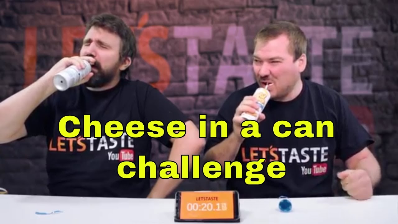 Cheese in a can Challenge - YouTube