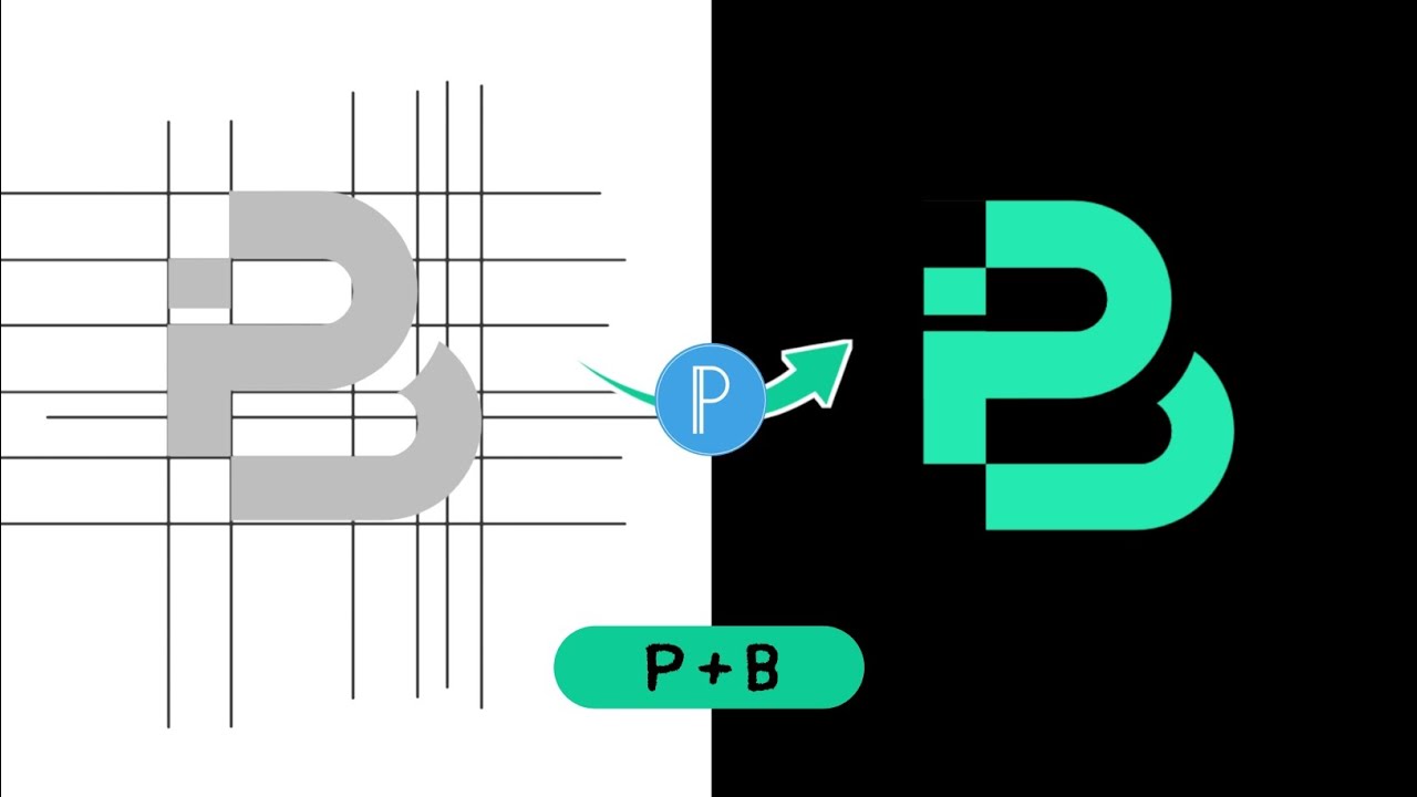 How To Make PB Logo Design in Pixellab - YouTube