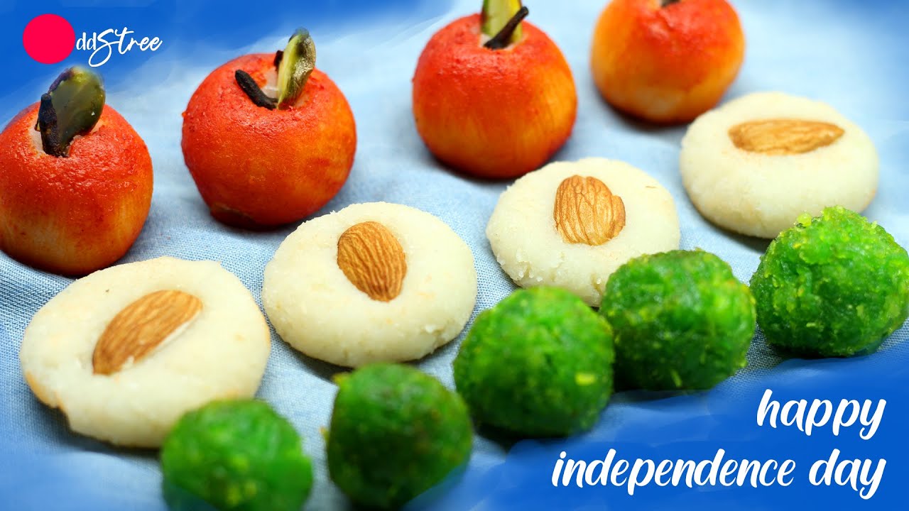 TriColour Dessert | Independence Day sweet recipe |Tiranga mithai ...