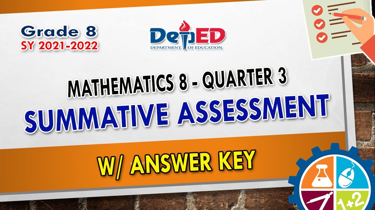 Math 8 - Quarter 3 SUMMATIVE TEST SY 2021-2022 - YouTube