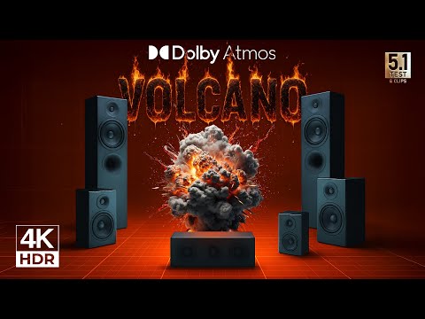 Dolby Atmos Volcano Bass Test in 5.1 Surround & Atmos 🌋 4K HDR