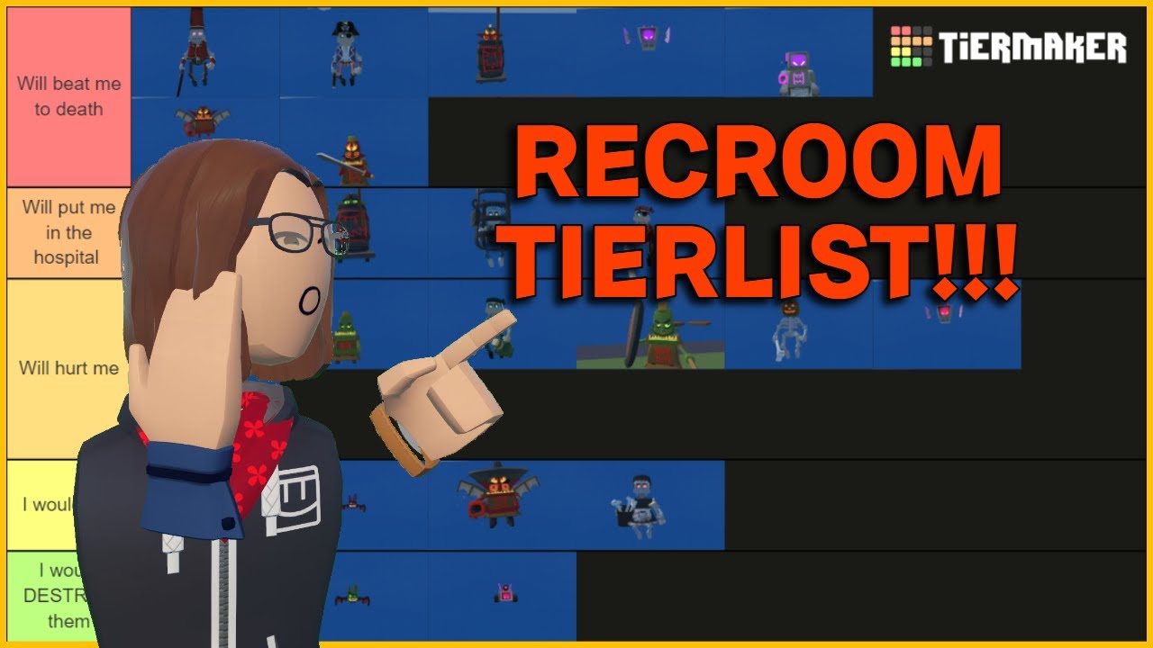 I made a Rec Room Enemy Tier list based of their STRENGTH!!! - YouTube