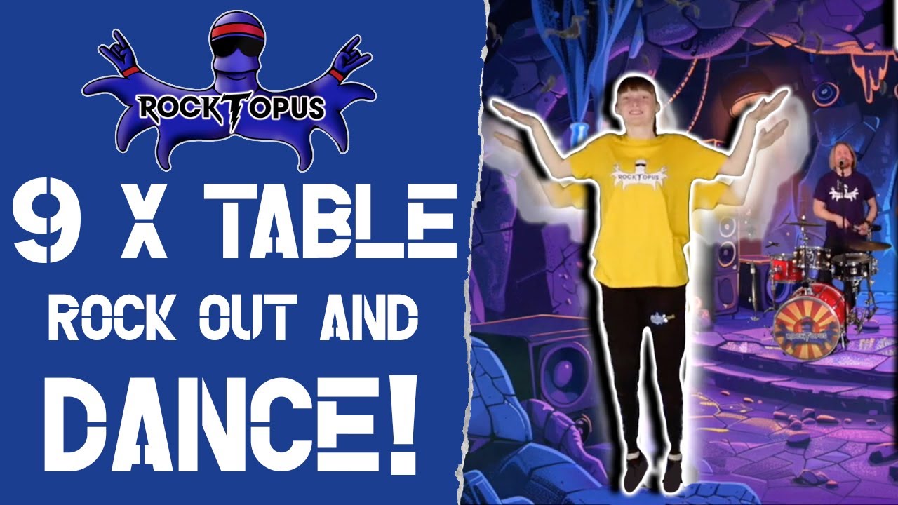 Rock Out and Dance: 9 Times Table Song | Rocktopus | Fun Just Dance ...