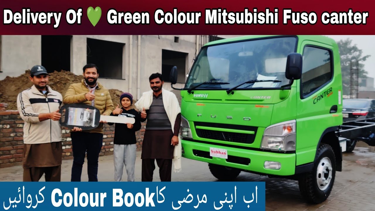 Colour On Your Demand Delivery Of Green 💚 Colour Mitsubishi Fuso canter ...