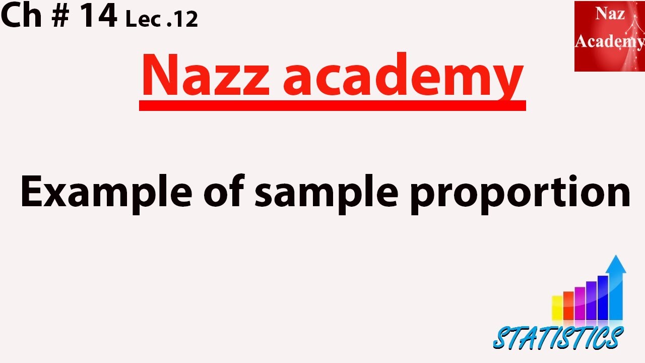Example of sample proportion ch 14 lec 12 - YouTube