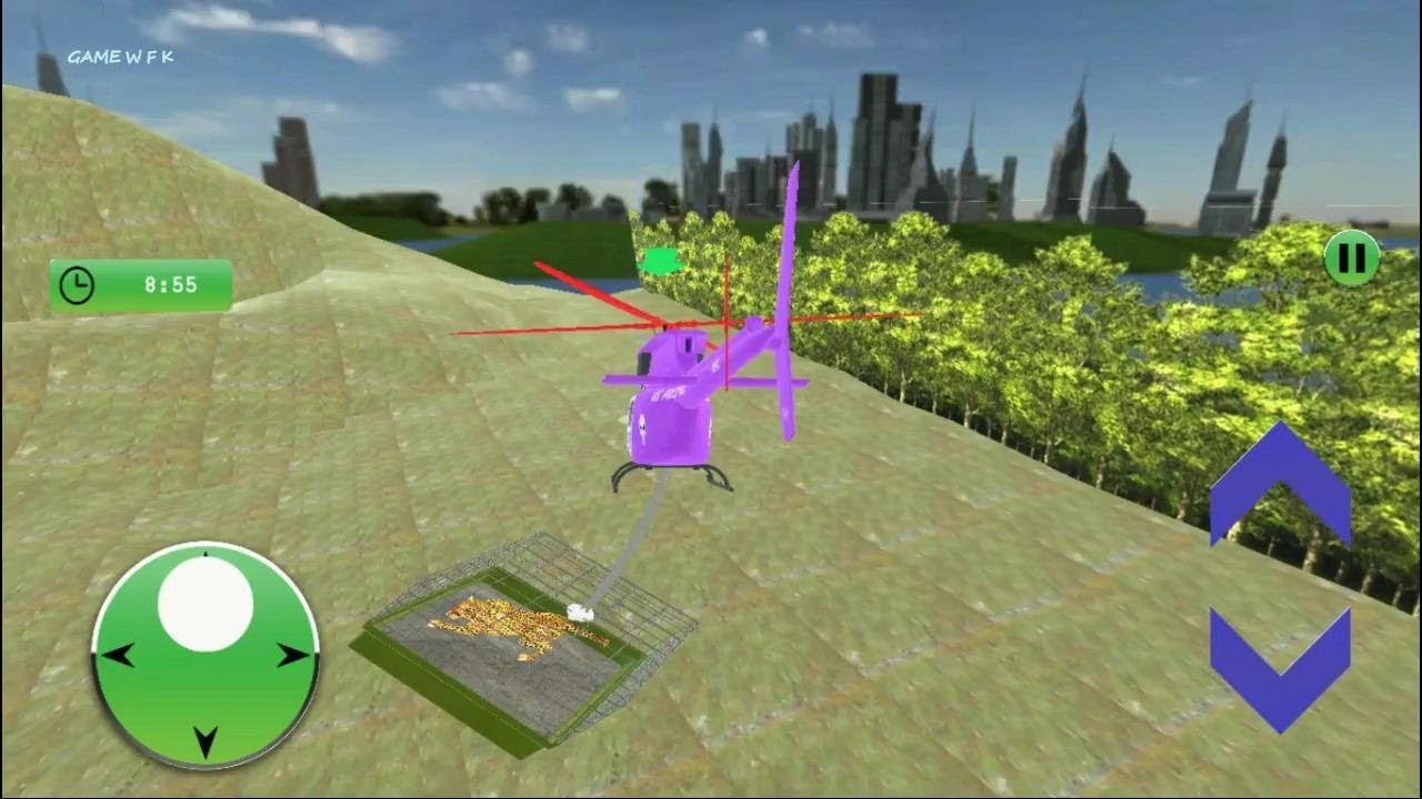 Lái máy bay trưc thăng vận chuyển động vật | Zoo Animals Rescue ...