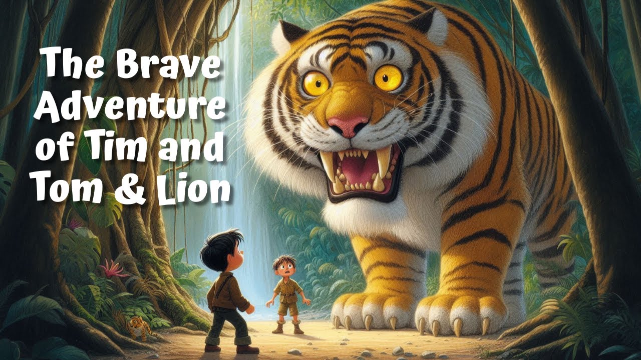 The Brave Adventure of Tim and Tom & Lion | Children’s Story | Their ...