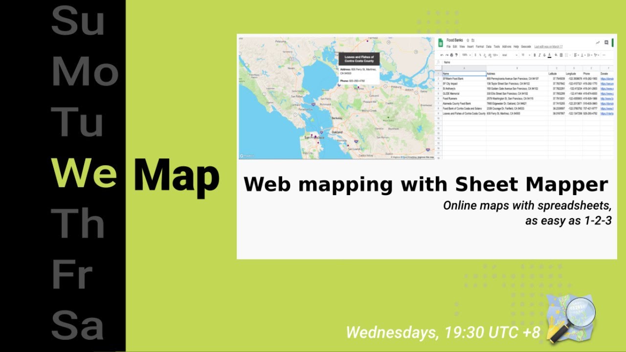 #WeMap session 13 :: Easy web mapping with Sheet Mapper: 2020-06-24 19: ...