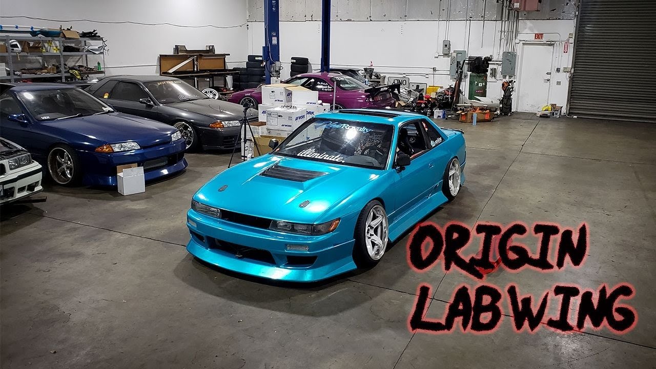 Origin Lab Wing For The 240sx - YouTube