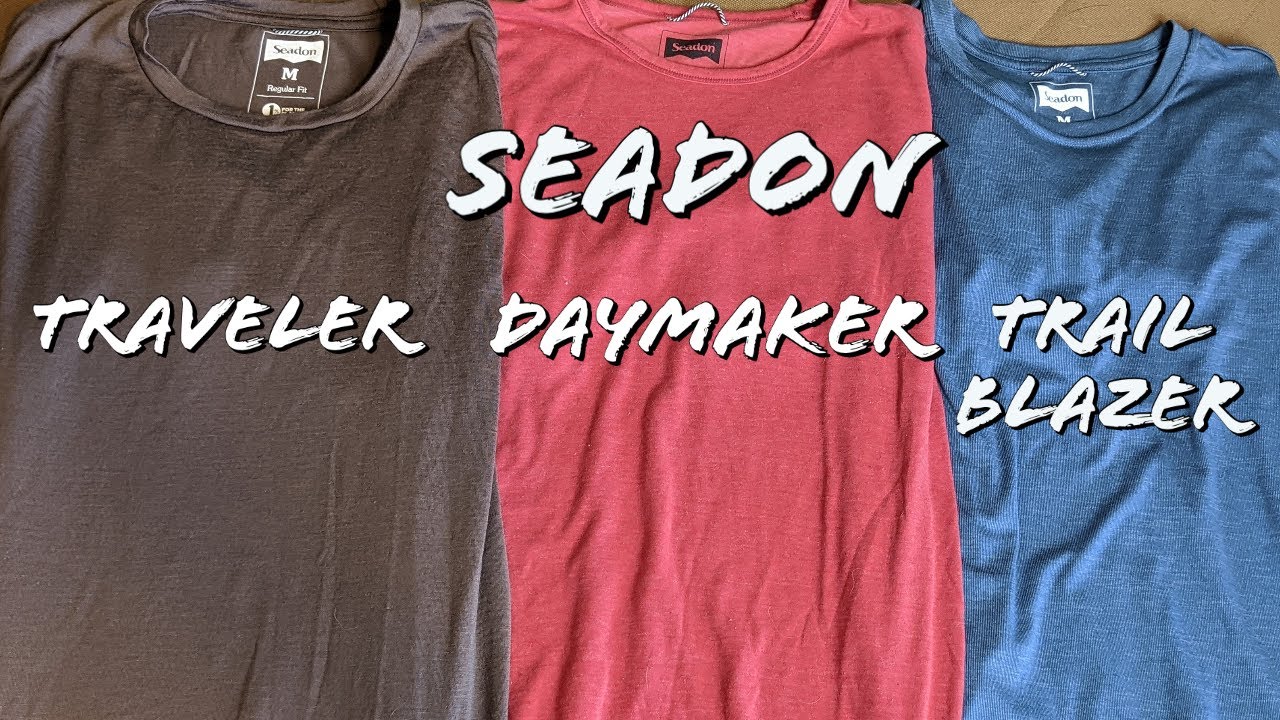 SEADON Shirts! The TrailBlazer/Daymaker/Traveler! - YouTube