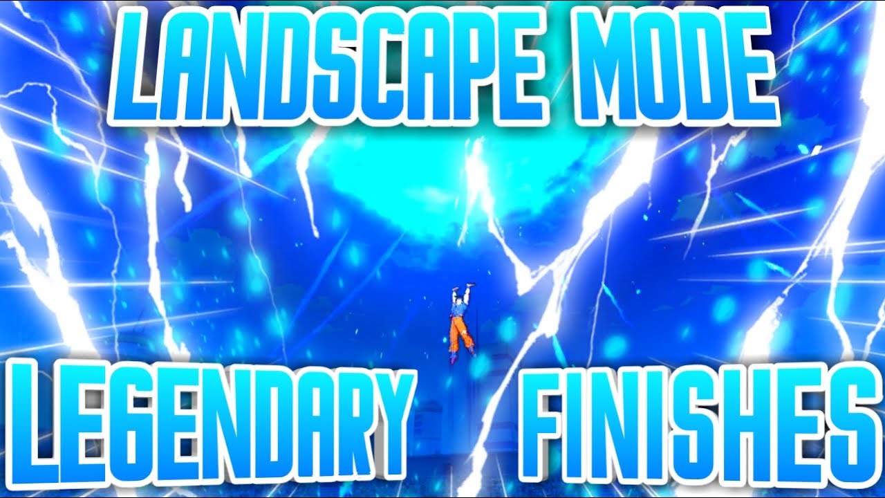 (LANDSCAPE MODE) ALL LEGENDARY FINISHES! Dragon Ball (DB) Legends - YouTube