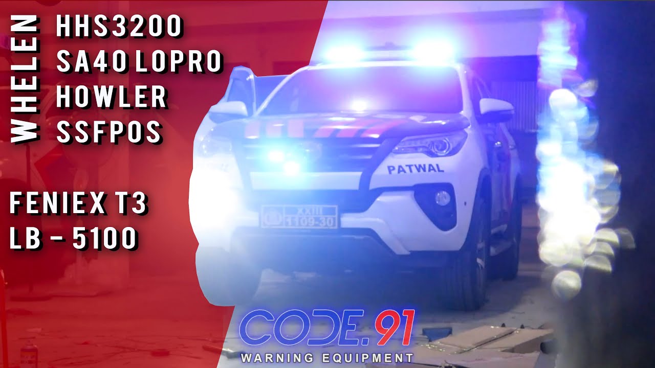 Toyota Fortuner w/ Whelen HHS3200 , SA 40 Lopro , Howler , SSFPOS ...